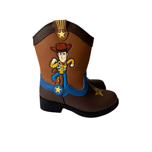 Disney | Shoes | Disney Woody Action Figure Cowboy Boot Brown And Blue ...